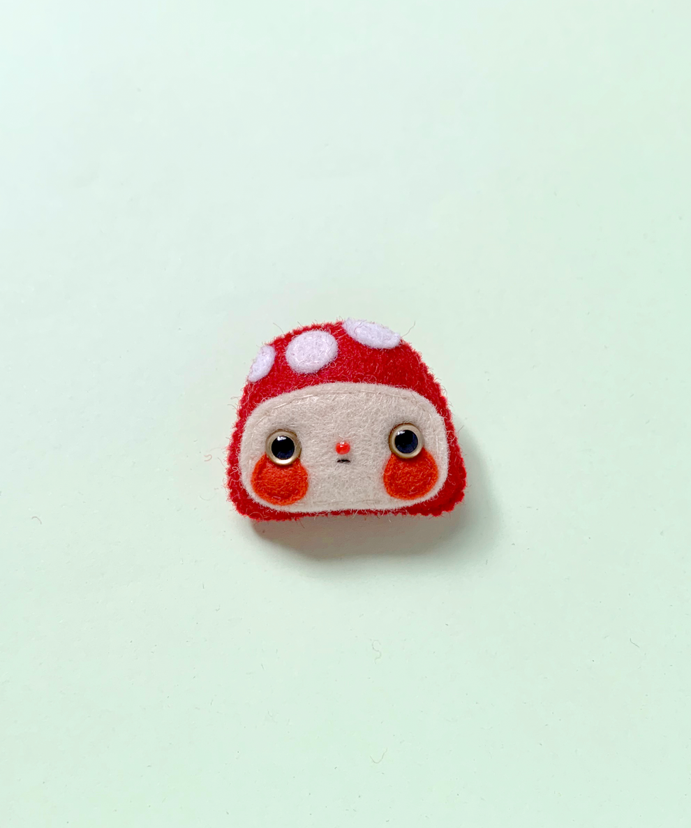 Martin - Felt Toadstool Mushroom Brooch – Hannakin